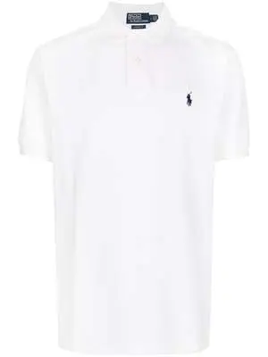 Polo Ralph Lauren Polo Pony-embroidered Cotton Polo Shirt - White