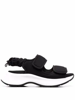 Hogan Chunky Touch-strap Sandals - Black