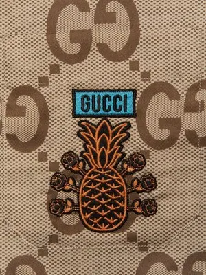 Gucci Pineapple Gg Canvas Bowling Shirt
