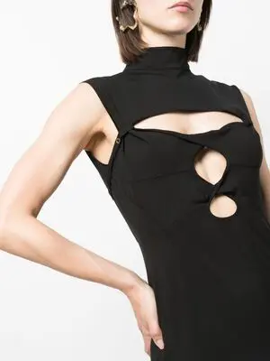 Jacquemus La Robe Palmi Cut-out Maxi Dress