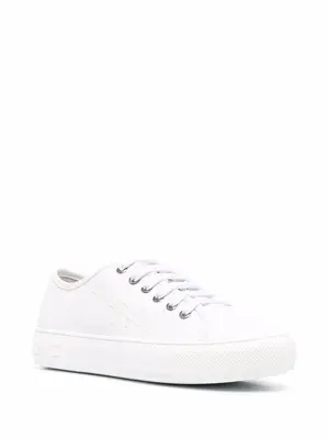FERRAGAMO Embossed-logo Low-top Sneakers - White