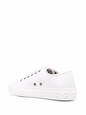 FERRAGAMO Embossed-logo Low-top Sneakers - White