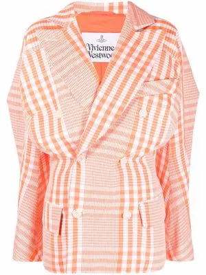 VIVIENNE WESTWOOD Double Breasted Check Blazer