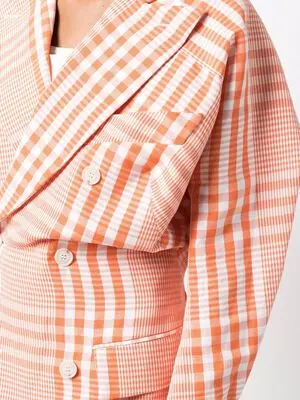 VIVIENNE WESTWOOD Double Breasted Check Blazer