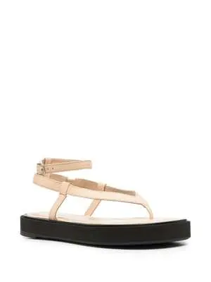 By Far Cece Flatform Sandals - Neutrals