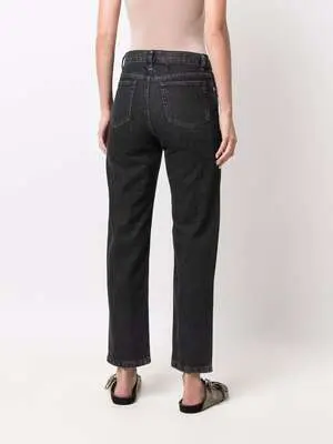 A.p.c. Mid-rise Straight-leg Denim Jeans - Black