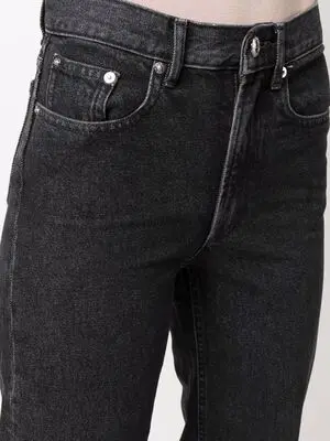A.p.c. Mid-rise Straight-leg Denim Jeans - Black
