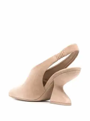FERRAGAMO F-heel Slingback Pumps - Neutrals
