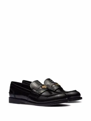 Miu Miu Leather Penny Loafers