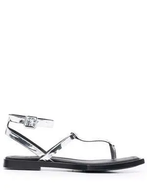 Ami Metallic Flat Sandals