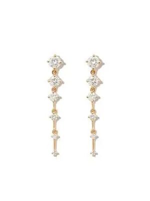 Fernando Jorge 18kt Yellow Diamond Sequence Drop Earrings - Gold
