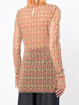 Philosophy Di Lorenzo Serafini Graphic Print Long Sleeve Top