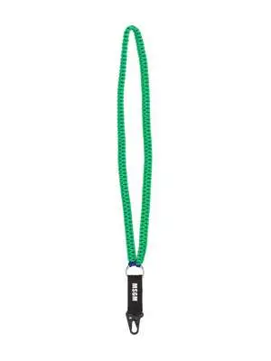 MSGM Logo Lanyard Keychain - Green