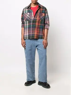 DIESEL® D-martians Track 09d01 Wide-leg Jeans - Blue