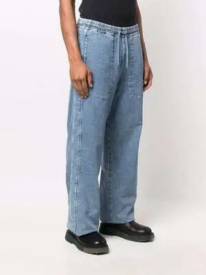DIESEL® D-martians Track 09d01 Wide-leg Jeans - Blue