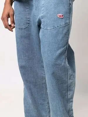 DIESEL® D-martians Track 09d01 Wide-leg Jeans - Blue