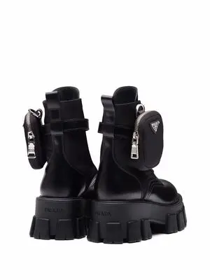 Prada - Monolith Leather Boots