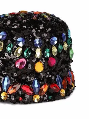 Dolce & Gabbana Crystal-embellished Bucket Hat