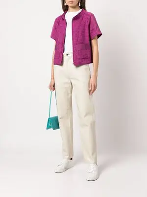 Herno Short-sleeve Tweed Jacket