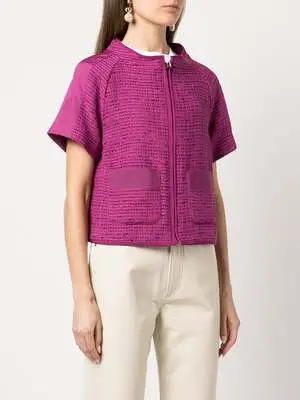 Herno Short-sleeve Tweed Jacket