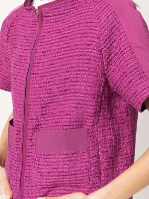 Herno Short-sleeve Tweed Jacket