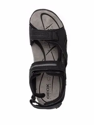 Geox Strada Double-strap Sandals - Black