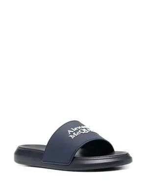 Alexander McQueen Logo-print Slides