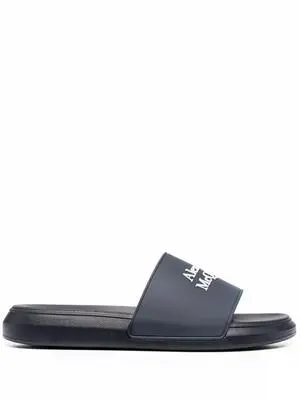Alexander McQueen Logo-print Slides - 4085