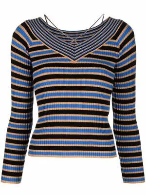 Andersson Bell Striped Rib-knit Jumper