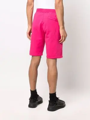 Stone Island Logo-patch Track Shorts - Pink
