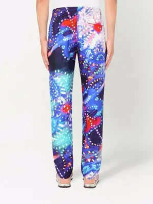 Dolce & Gabbana Luminaire-print Silk Pajama Trousers - Blue