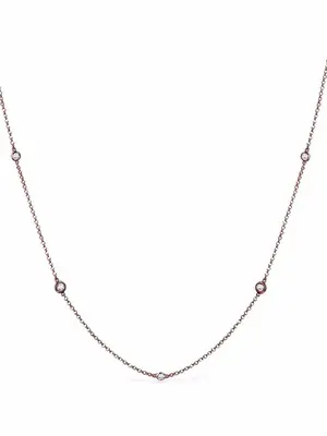 PRAGNELL 18kt Rose Gold Sundance Diamond Necklace - Pink