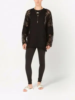 Dolce & Gabbana Lace-detail Long-sleeve T-shirt