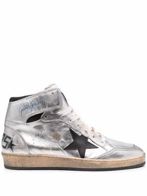 GOLDEN GOOSE Sky-star High-top Sneakers Silver