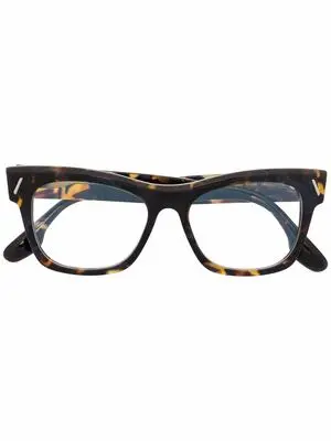 Victoria Beckham Tortoiseshell Frame Eyeglasses - Brown