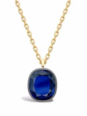 PRAGNELL 18kt Gold Sapphire Necklace - Pink