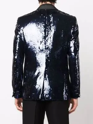 Philipp Plein Embellished Single-breasted Blazer - Blue