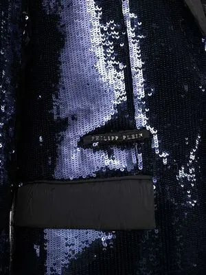 Philipp Plein Embellished Single-breasted Blazer - Blue
