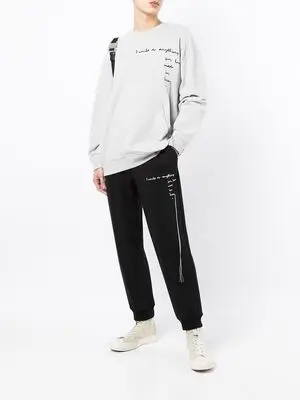 PORTS V Slogan-print Crew Neck Sweatshirt