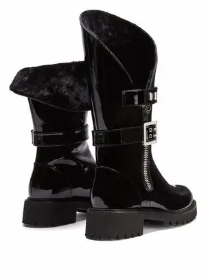 GIUSEPPE ZANOTTI Rain Patent-leather Boots