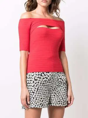 Stella McCartney Off-shoulder Cut-out Top