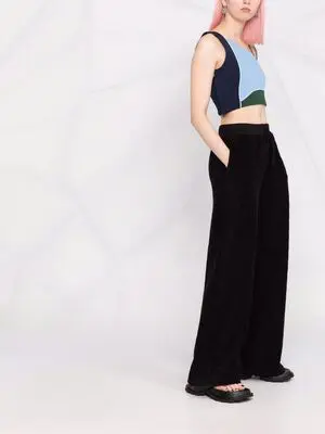 AMBUSH Monogram Jacquard Wide-leg Trousers - Black