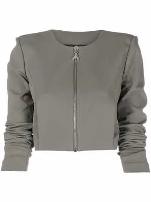 Patrizia Pepe Cropped Zip-up Jacket