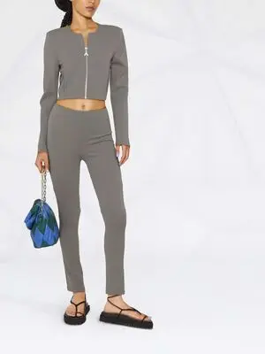 Patrizia Pepe Cropped Zip-up Jacket