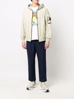 Stone Island Compass Badge Lightweight Hooded Jacket