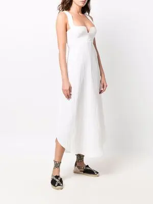 Stella McCartney Sweetheart Neck Midi Dress