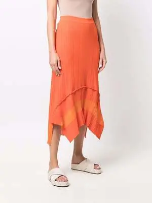 Stella McCartney Two-tone Fine-ribbed Skirt