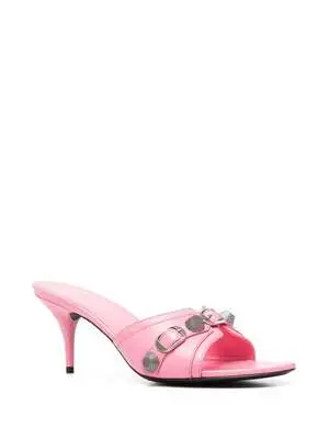 Balenciaga 70mm Cagole Sandals - Pink