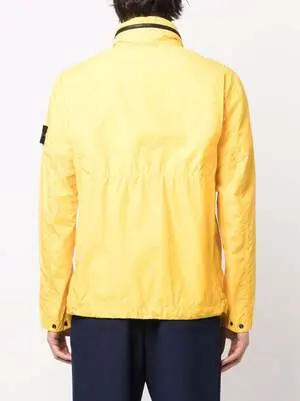 Stone Island Compass-patch Zip-up Jacket - Yellow