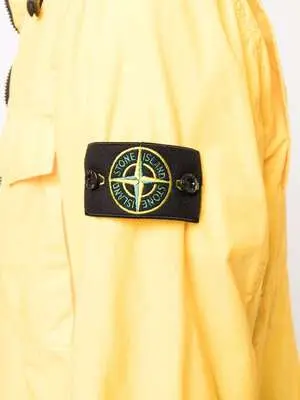 Stone Island Compass-patch Zip-up Jacket - Yellow